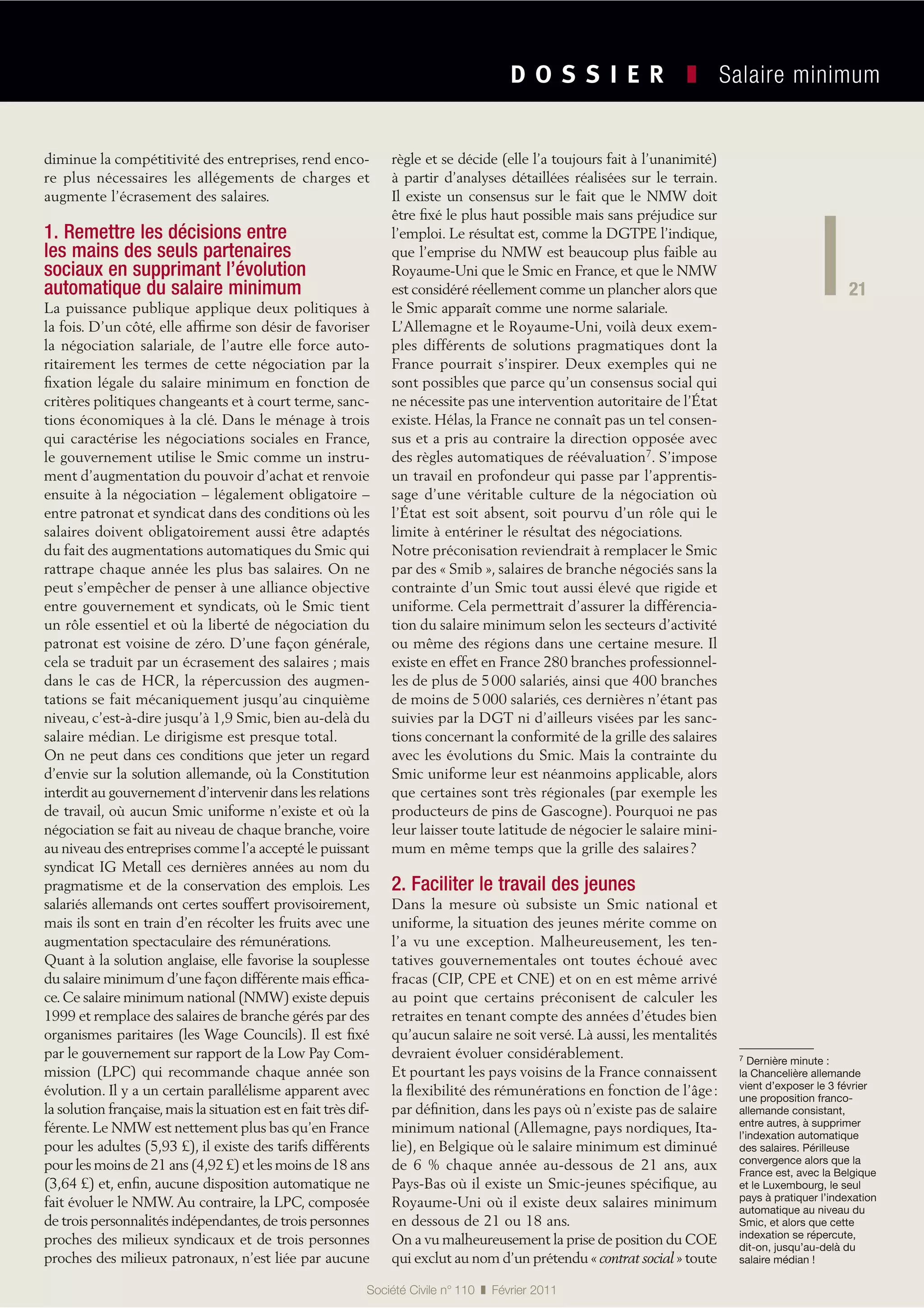 A quoi sert le Smic ? | PDF