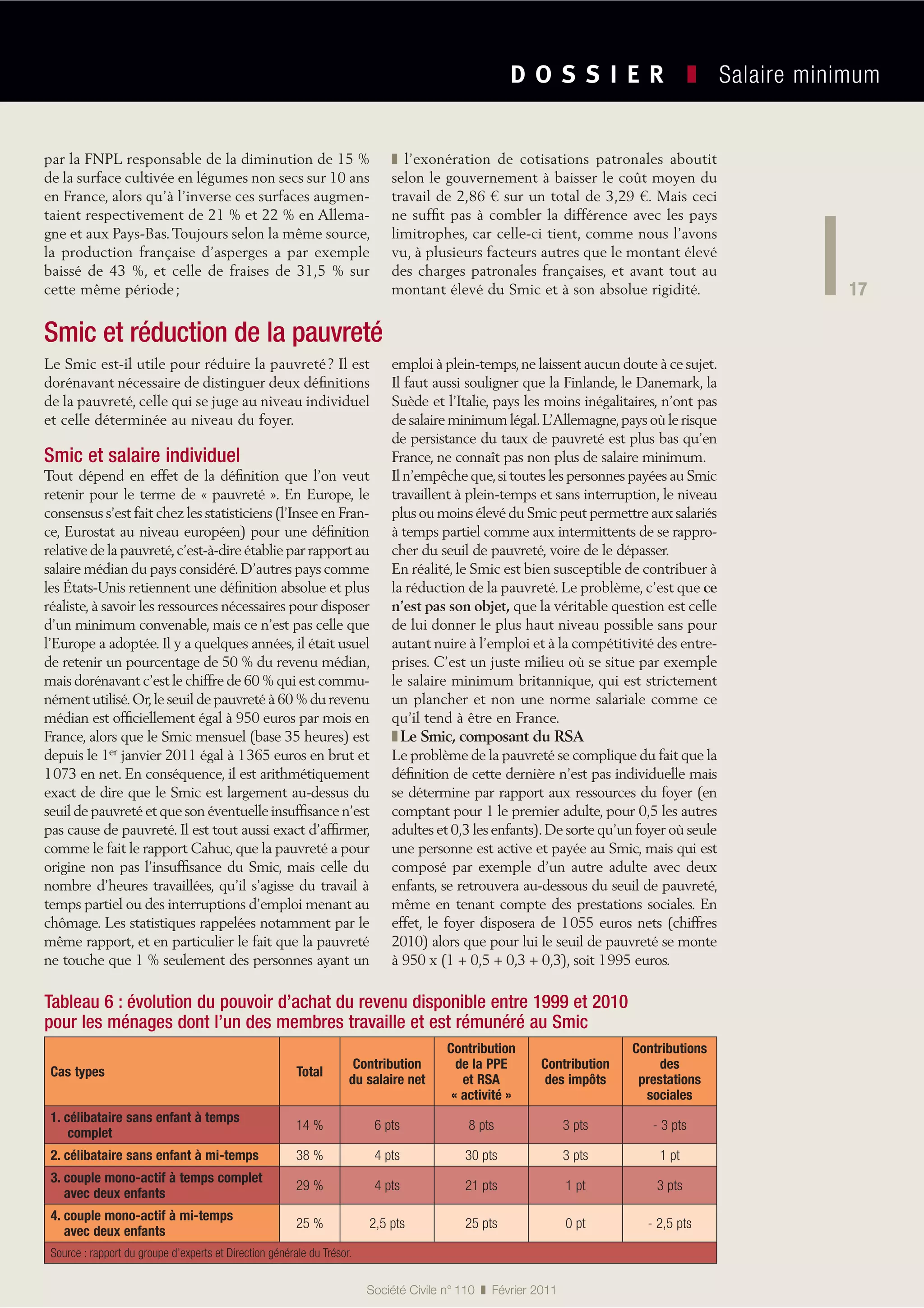 A quoi sert le Smic ? | PDF