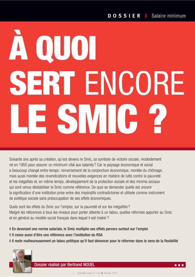 A quoi sert le Smic ? | PDF