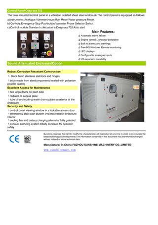 Sc110 cummins data sheet | PDF | Radio Control | Hobbies & Interests