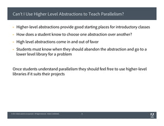 Parallelism, the Cloud, and the Tools of the Future for the next ...