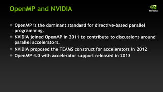 SC13: OpenMP and NVIDIA | PDF