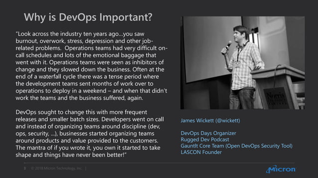 SC18 DevOps Short Introduction | PPT