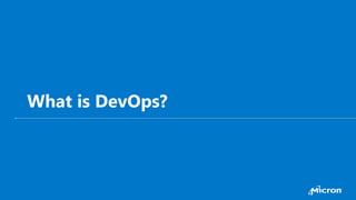 SC18 DevOps Short Introduction | PPTX