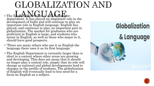 Sem 4 Paper15_Globalization and language | PPTX | Education