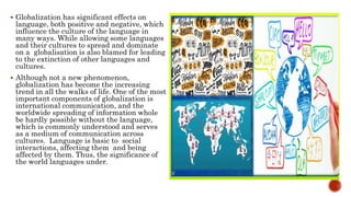 Sem 4 Paper15_Globalization and language | PPTX