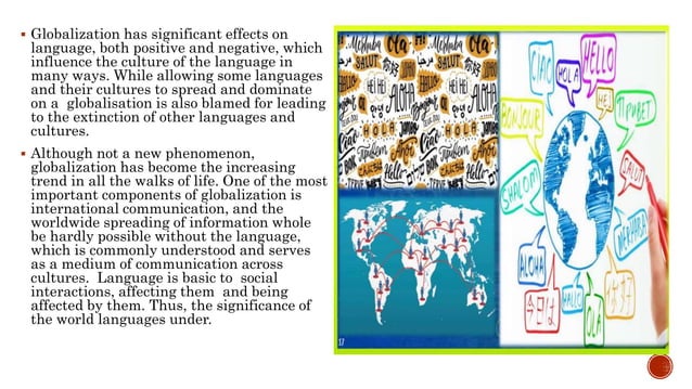 Sem 4 Paper15_Globalization and language | PPTX | Education