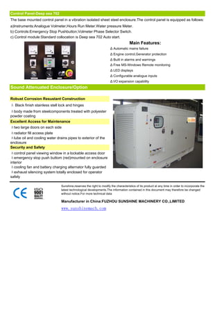 Sc200 Cummins Data Sheet | PDF