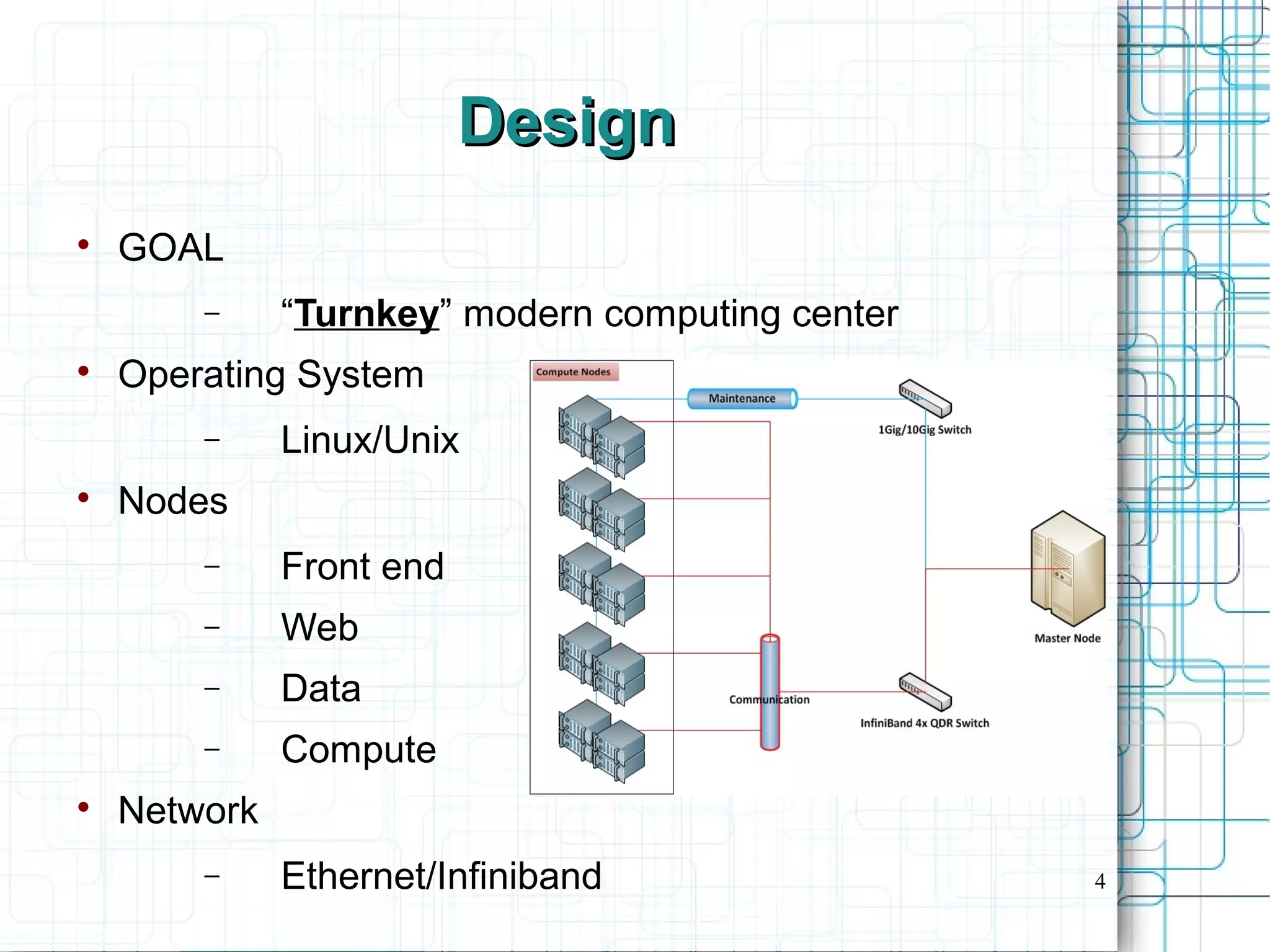 Standardized Construction of HPC Clusters for Academic Usage | PPT