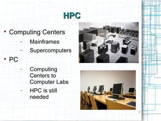 Standardized Construction of HPC Clusters for Academic Usage | PPT