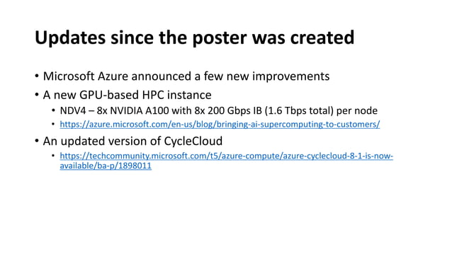 Modest scale HPC on Azure using CGYRO | PPT