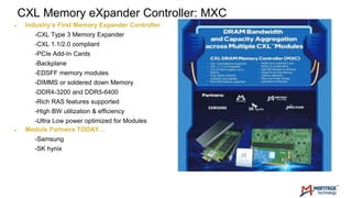Montage: MXC Memory Controller for Expansion & Pooling | PPTX