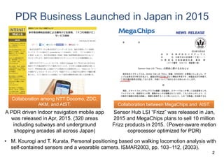 Grassroots activity for standardization on PDR (Pedestrian Dead ...