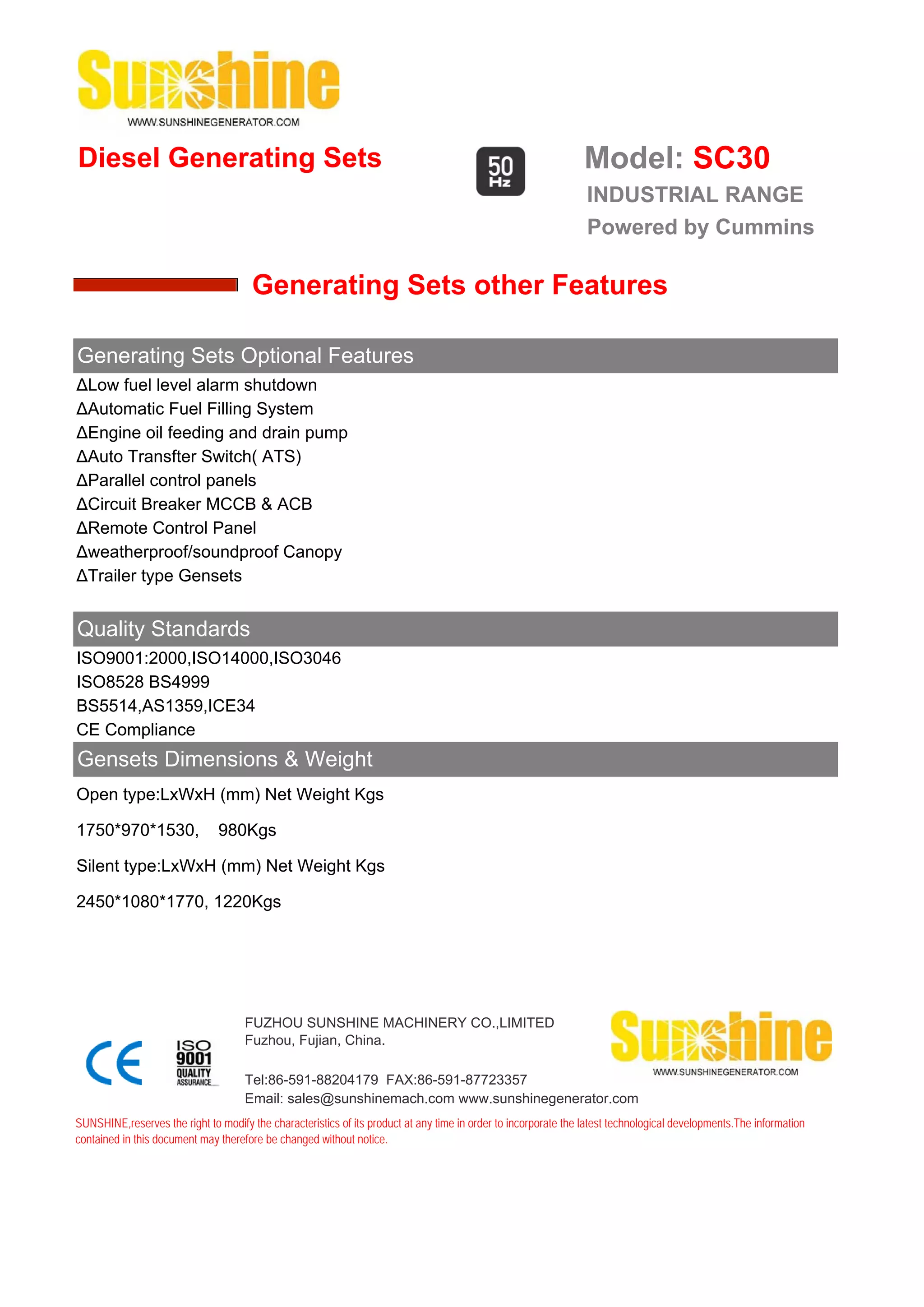 Sc30 cummins generator | PDF | Physics | Science
