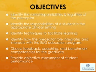 Sc4 preceptor training ppt | PPTX