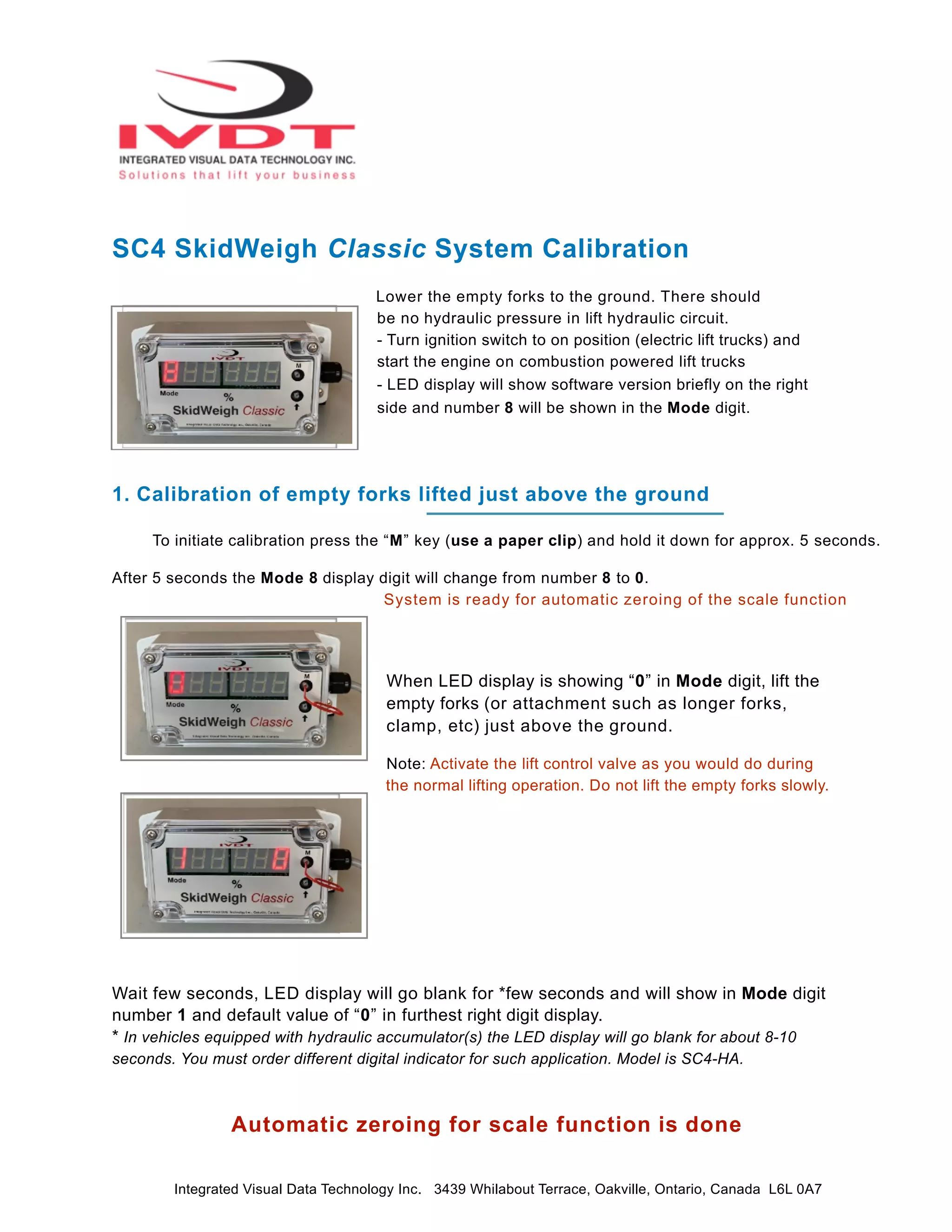 SkidWeigh Classic SC4 | PDF