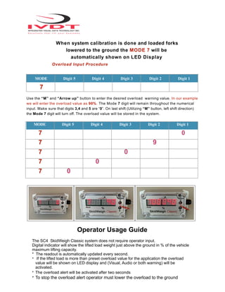 SkidWeigh Classic SC4 | PDF