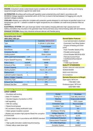 Sc70 cummins generating sets | PDF