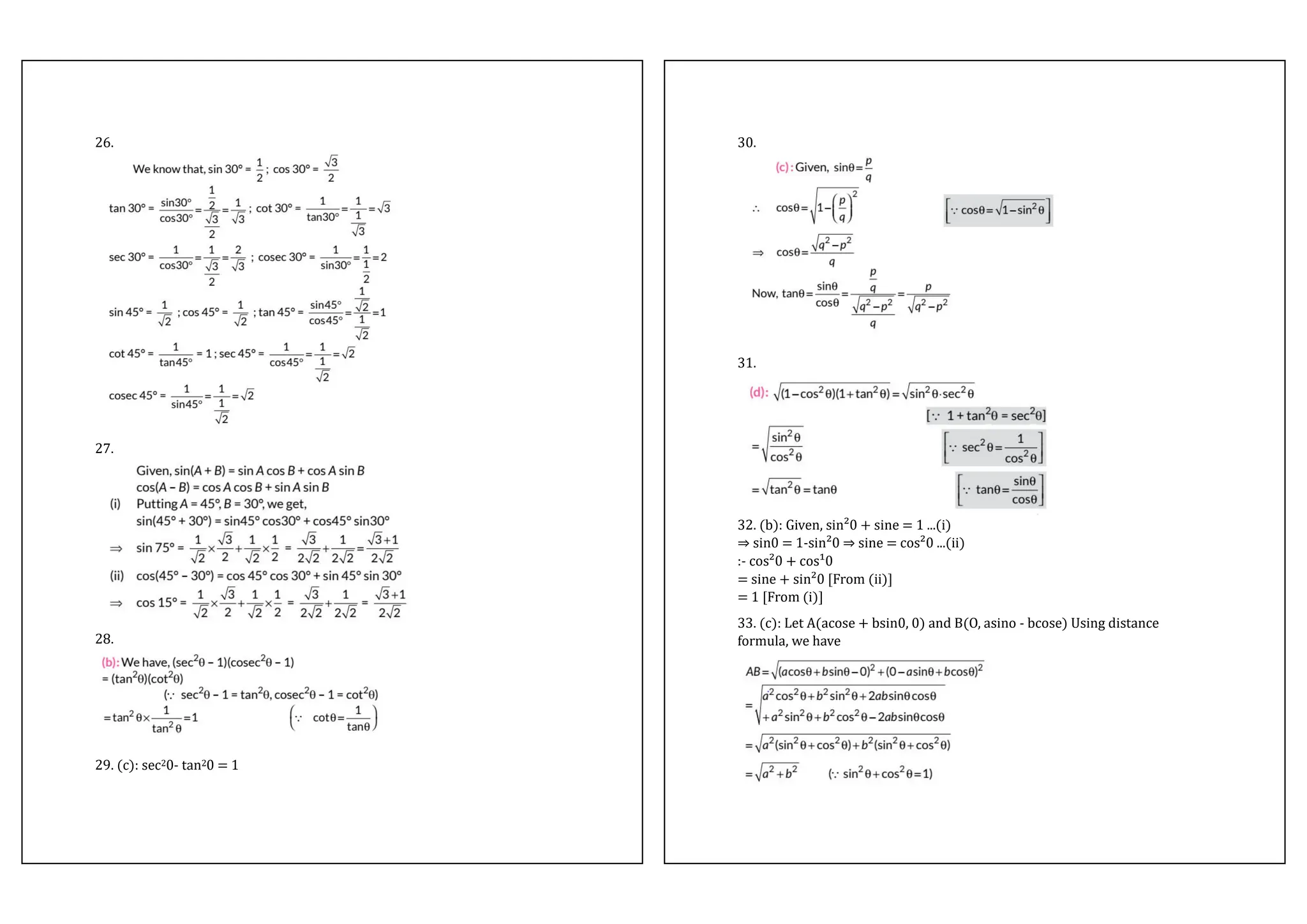Trigonometry class 10th PYQ 2025 board exam.pdf