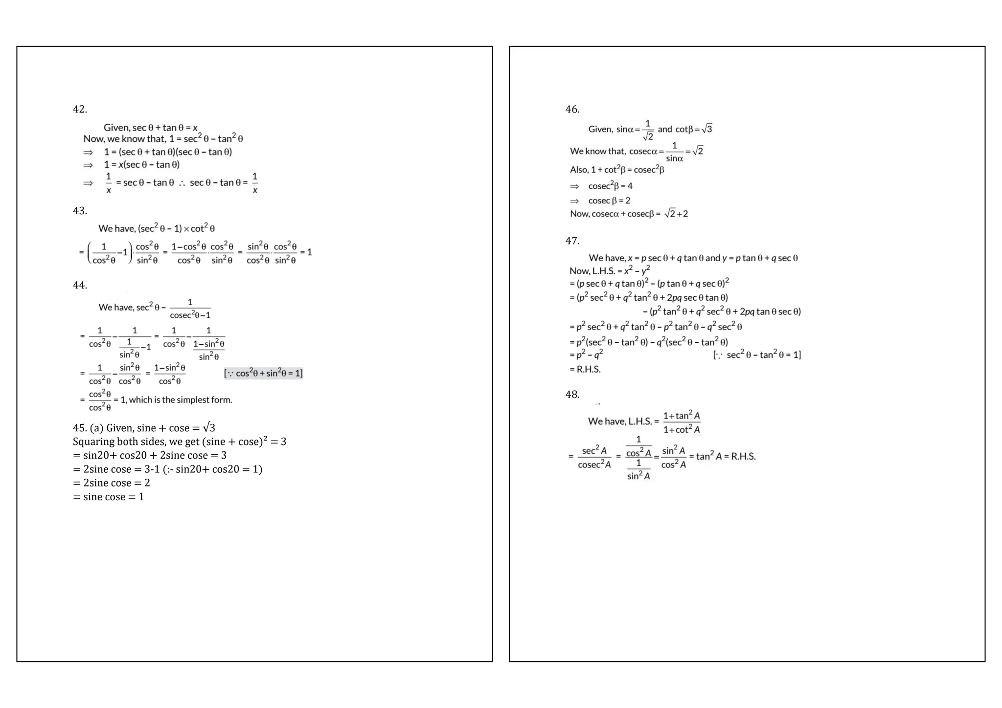 Trigonometry class 10th PYQ 2025 board exam.pdf