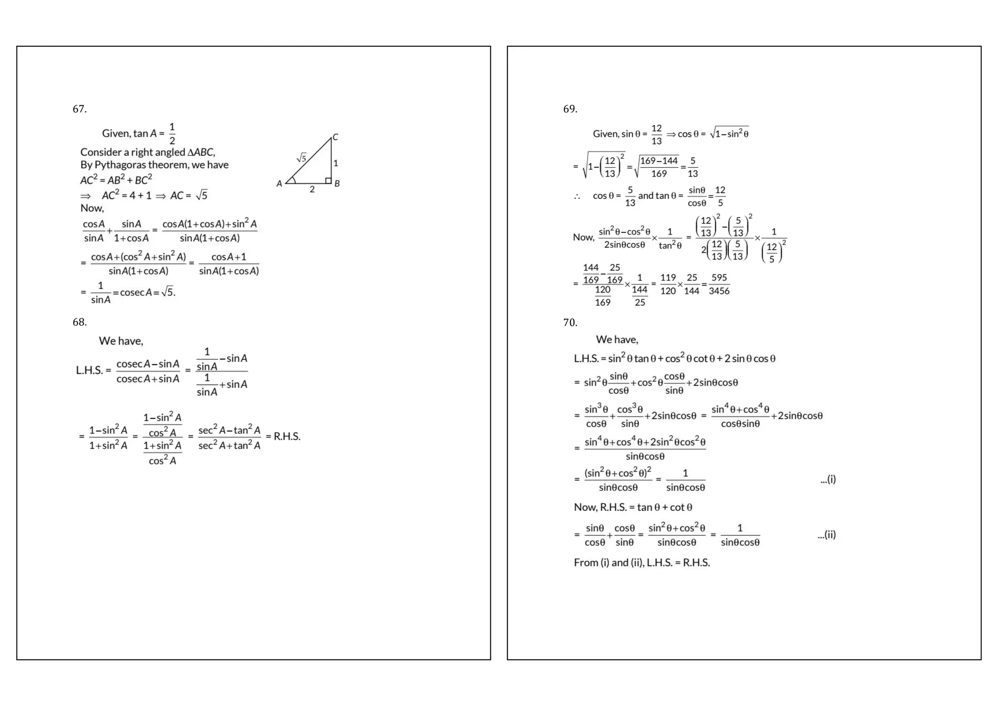 Trigonometry class 10th PYQ 2025 board exam.pdf