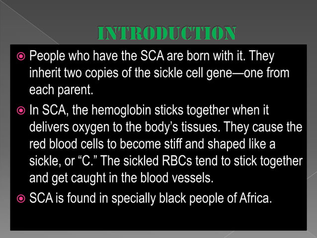 Sickle Cell Anemia | PPT