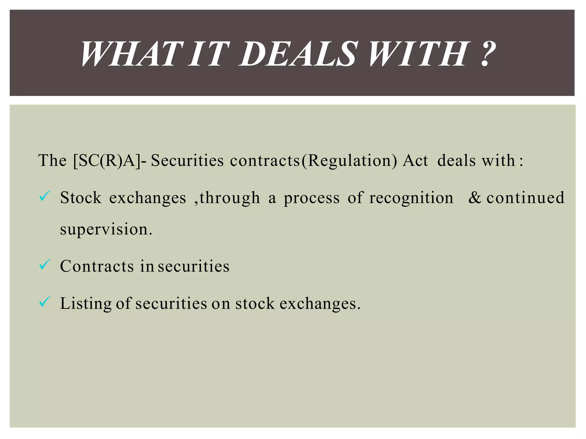 SCA - Security Contract Act | PPTX