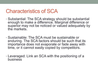 Sustainable Competitive Advantage | PPTX