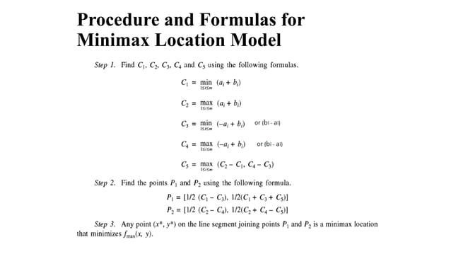 Plant location problems | PPT