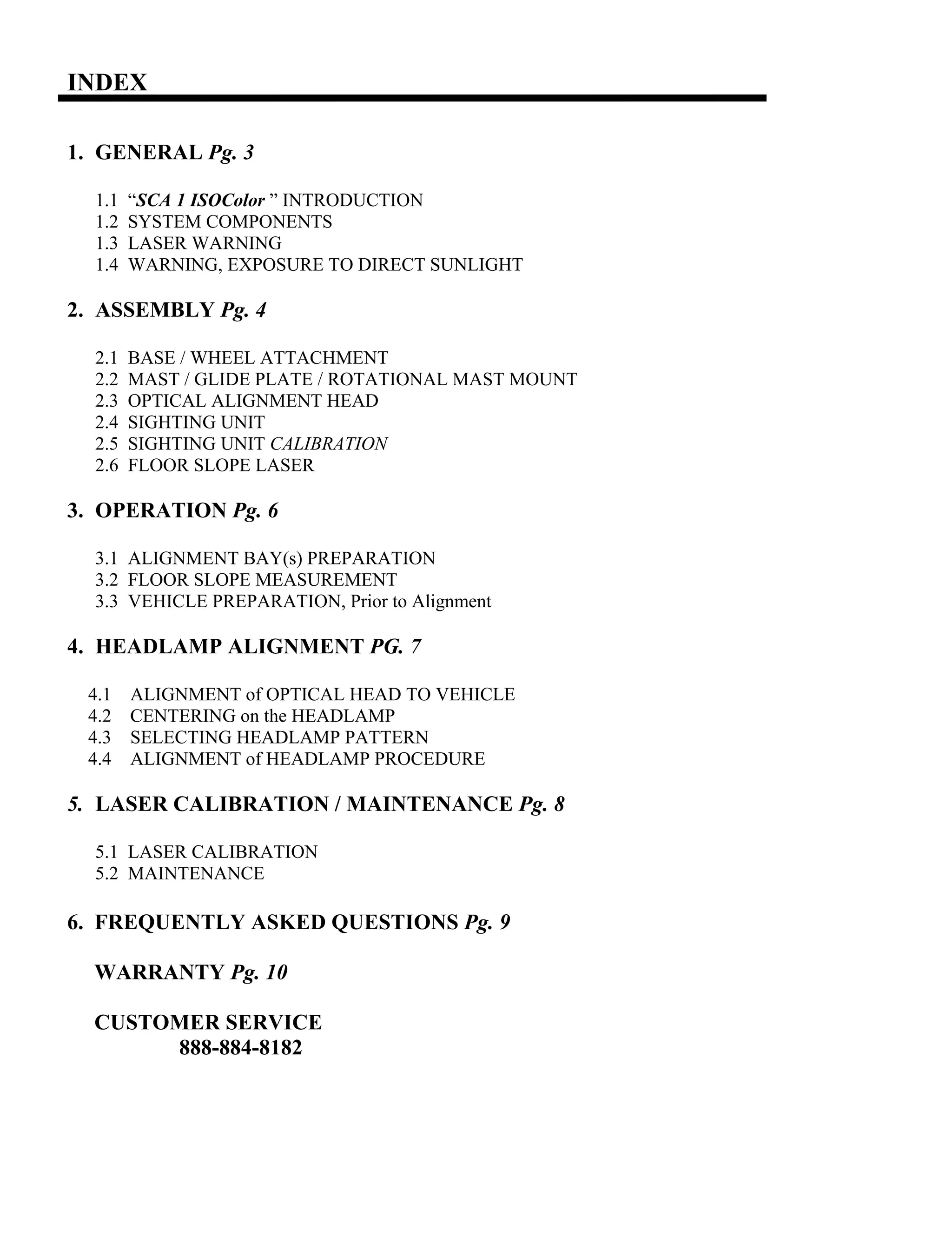 Sca 1 manual-headlight-alignment-system | PDF