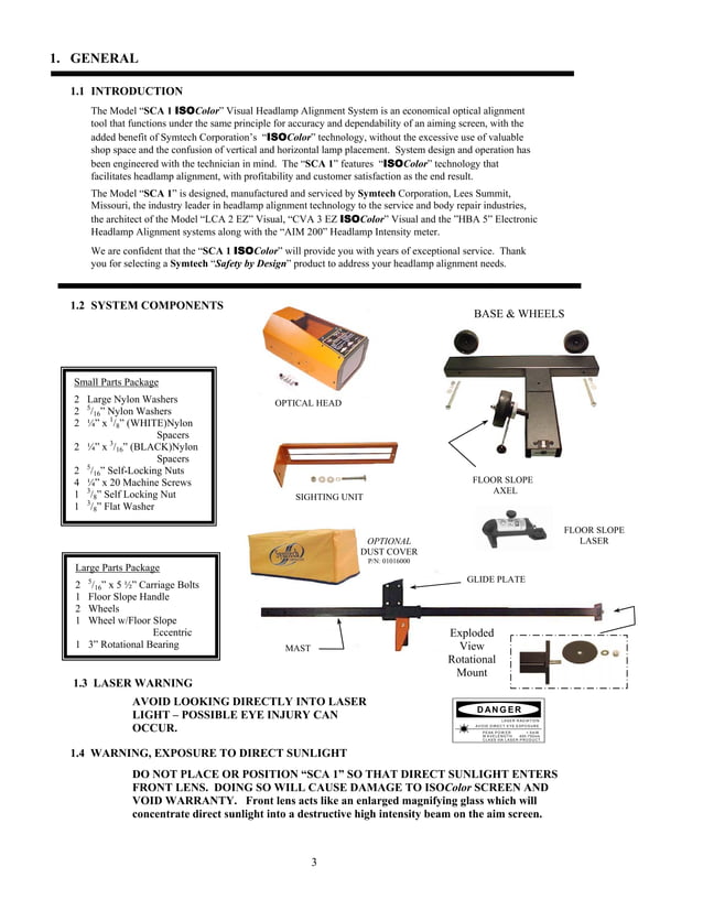Sca 1 manual-headlight-alignment-system | PDF