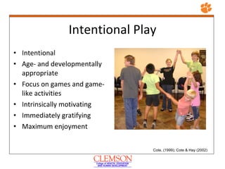 Beyond Fun and Games: Aligning Recreation Activities with Physical ...