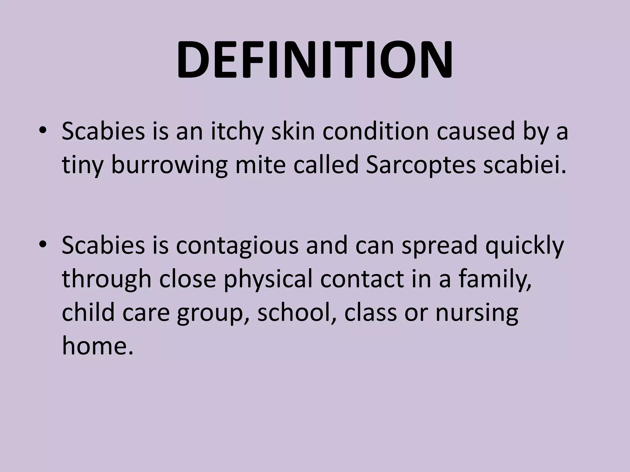 Scabies | PPTX