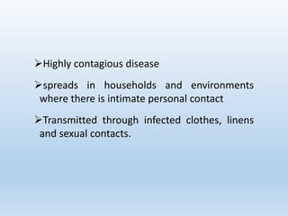 Scabies for MBBS students | PPTX