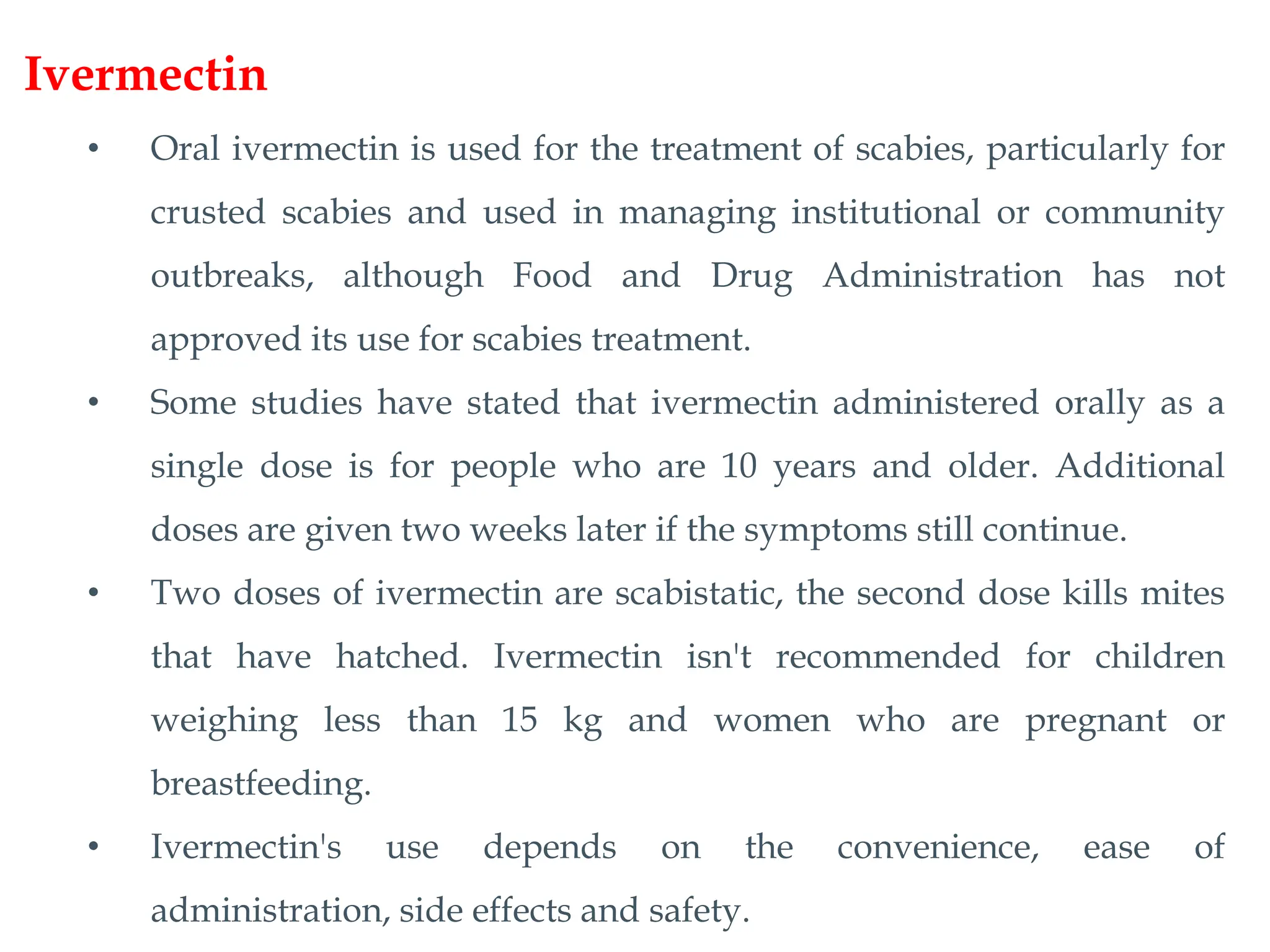 Clinical Pharmacotherapy of Scabies Disease | PPTX