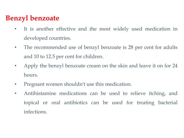 Clinical Pharmacotherapy of Scabies Disease | PPTX