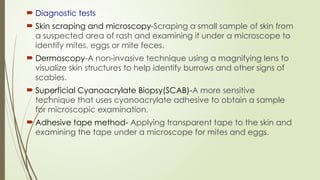 SCABIES as skin disease in adults and children | PPTX