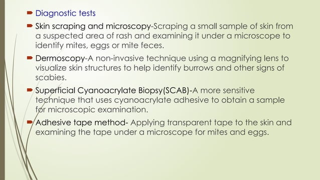 SCABIES as skin disease in adults and children | PPTX
