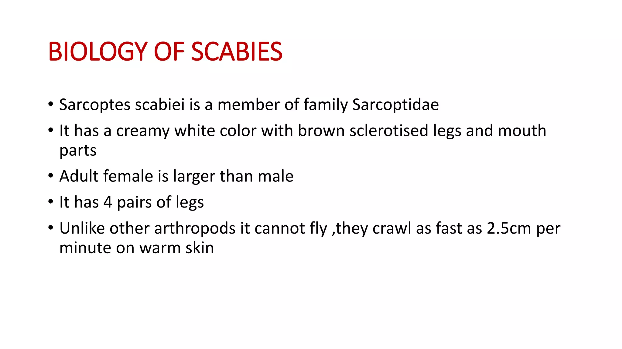 Scabies and pediculosis | PPTX