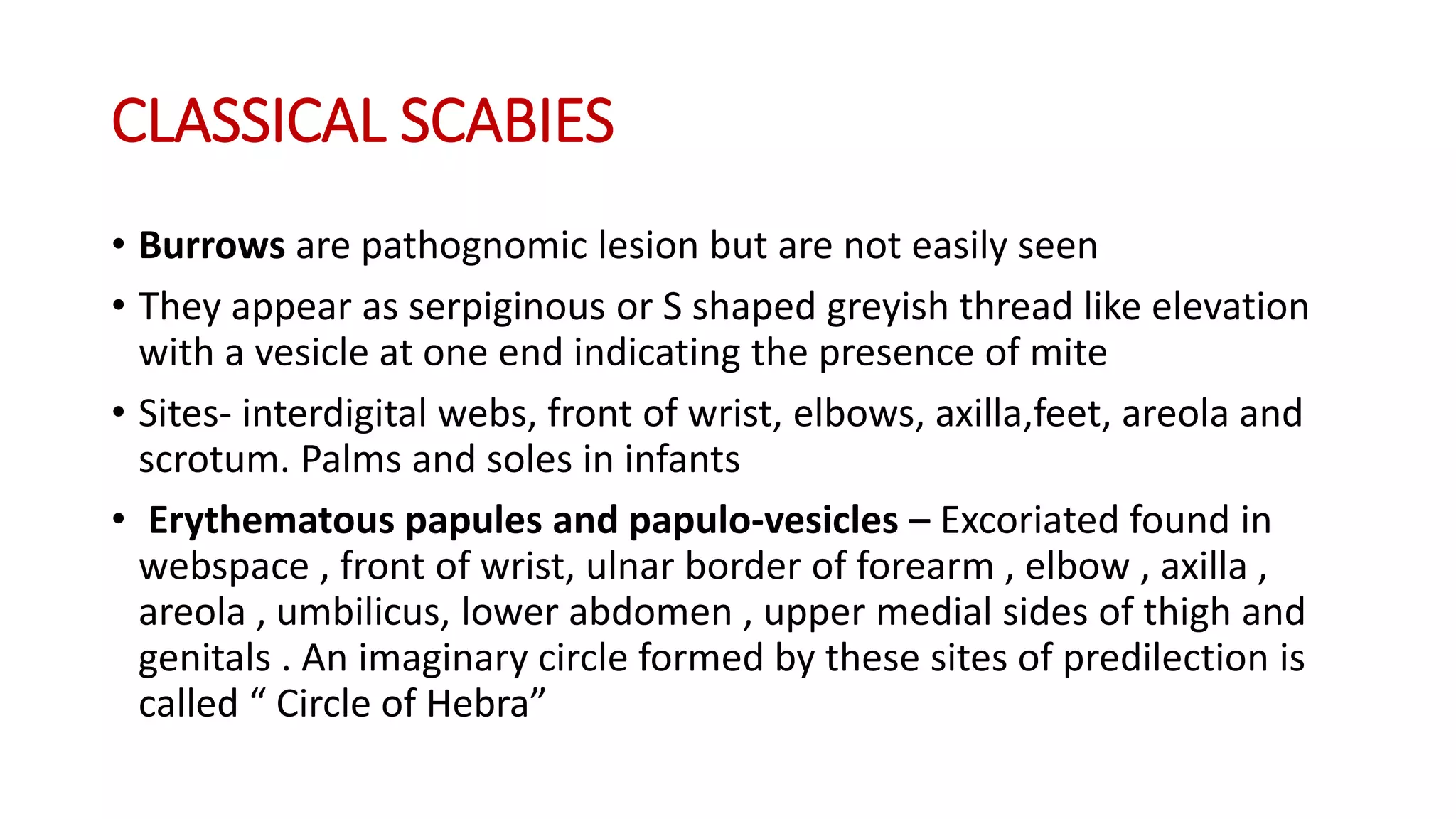 Scabies and pediculosis | PPTX