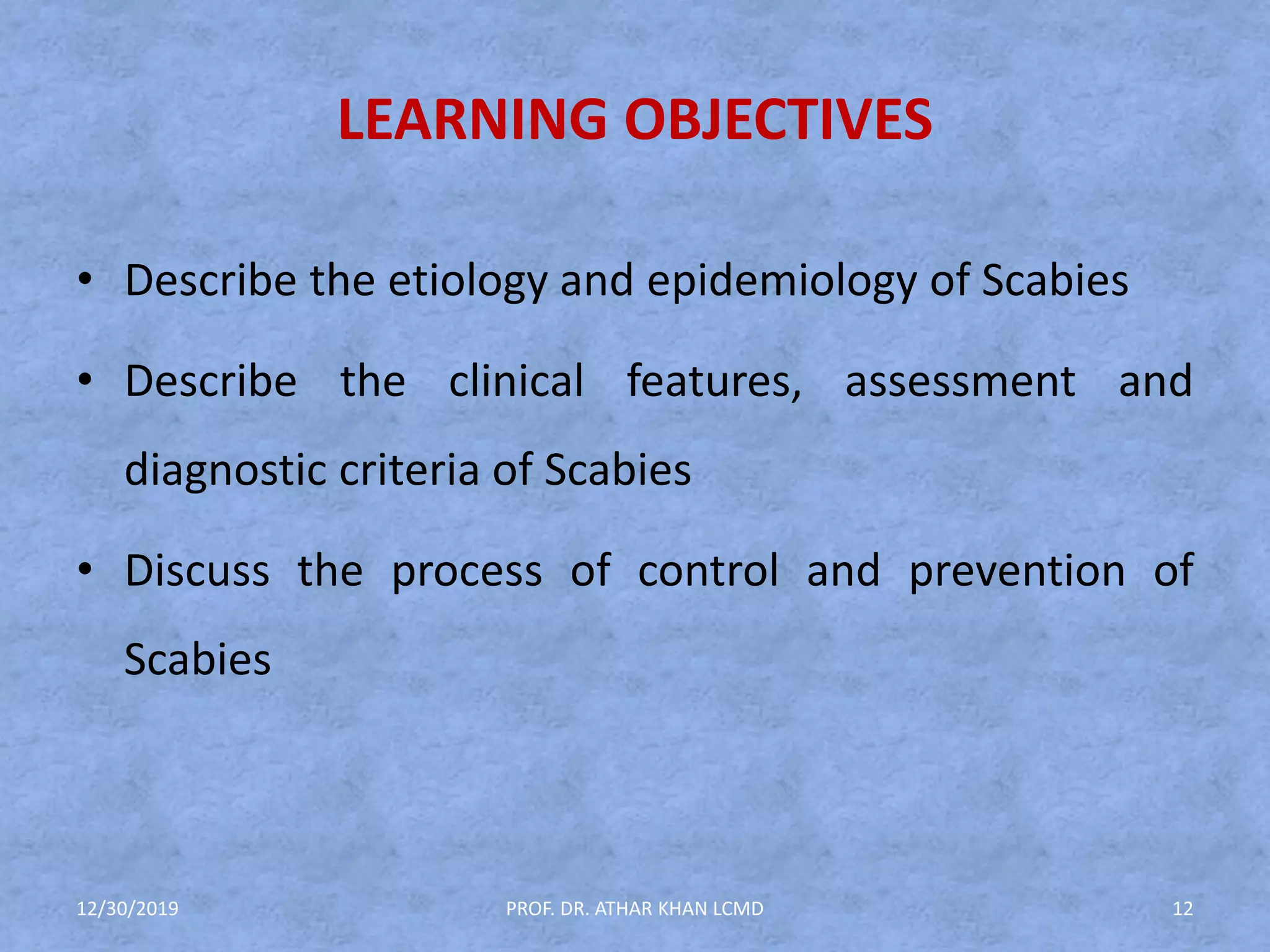 Scabies | PDF