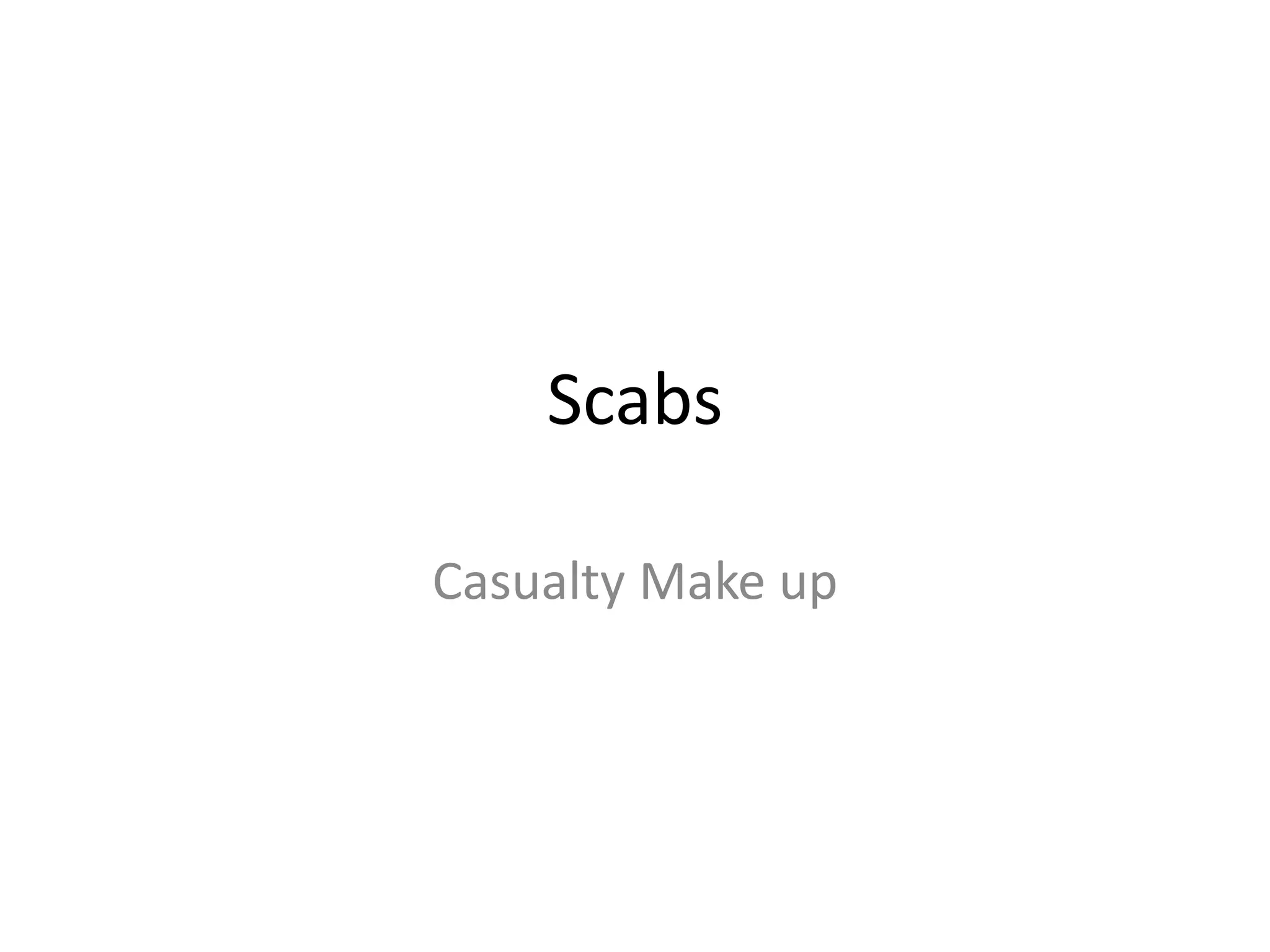 Scabs | PPTX