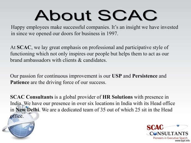 Scac Presentation | PPT