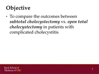 SoCal ACS 2014 - Subtotal Cholecystectomies | PPTX