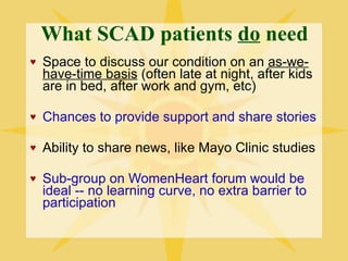 What is a SCAD (spontaneous coronary artery dissection)? | PPT
