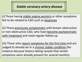 stable coronary artery disease | PPTX