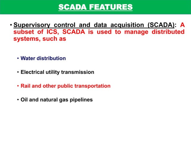 LIBRARY RESEARCH PROJECT SECURITY CONTROL IN SCADA | PPT