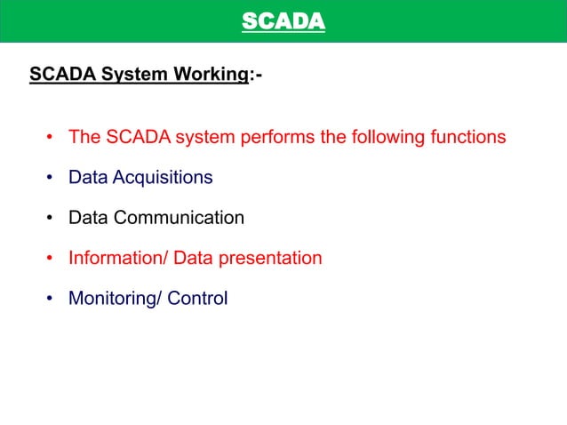 LIBRARY RESEARCH PROJECT SECURITY CONTROL IN SCADA | PPT