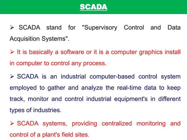 LIBRARY RESEARCH PROJECT SECURITY CONTROL IN SCADA | PPT
