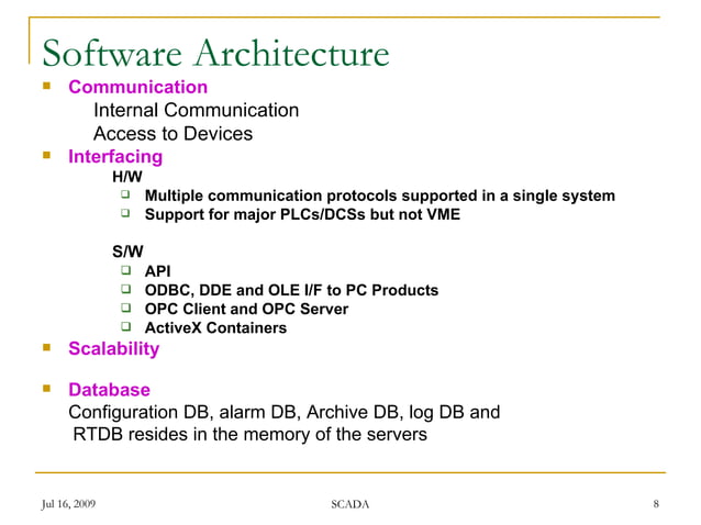 Scada | PPT | Databases | Computer Software and Applications